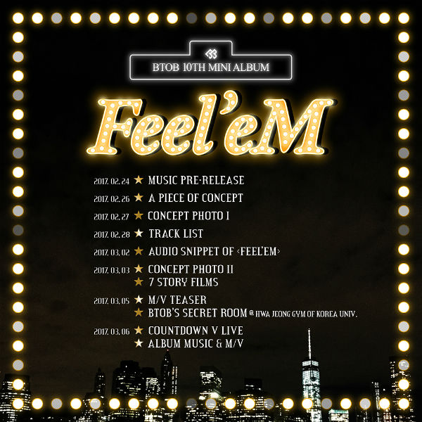 비투비, '필름(feel'eM)' 컴백 스케줄 라인업 완료